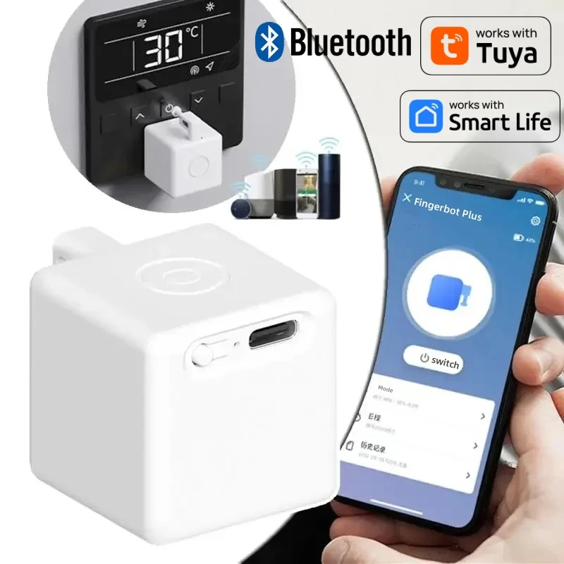 New-Tuya-Bluetooth-Smart-Touch-Fingerbot-Plus-USB-Charge-Version-Switch ...