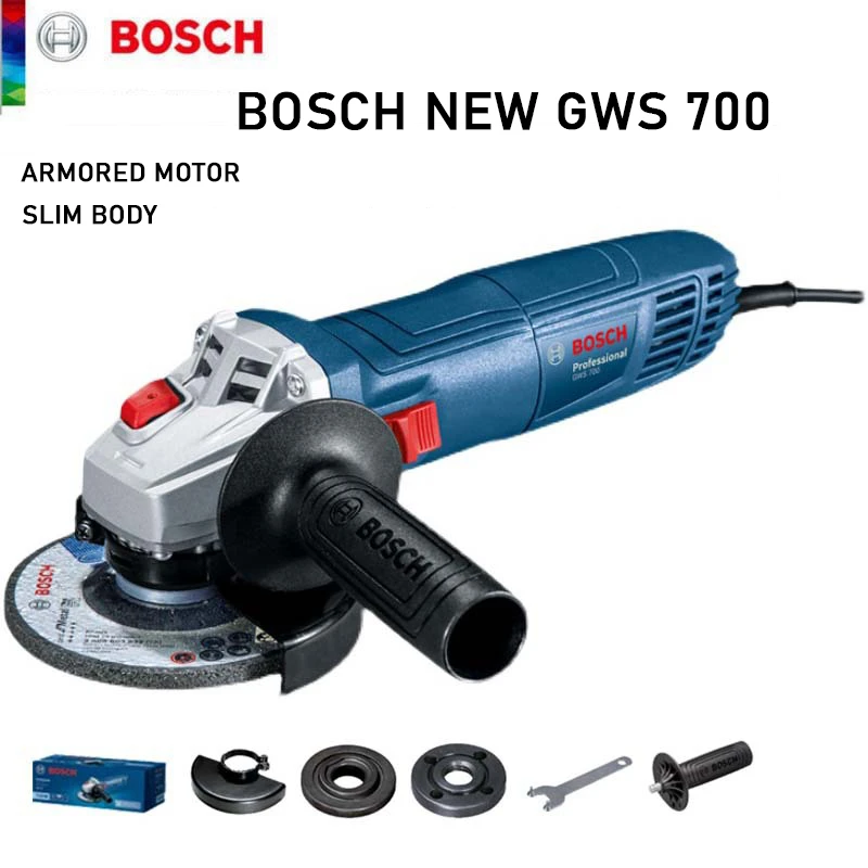 Bosch 다기능 핸드 헬드 앵글 그라인더, GWS700, 소형 금속 연마 절단기, 전동 공구| | - AliExpress