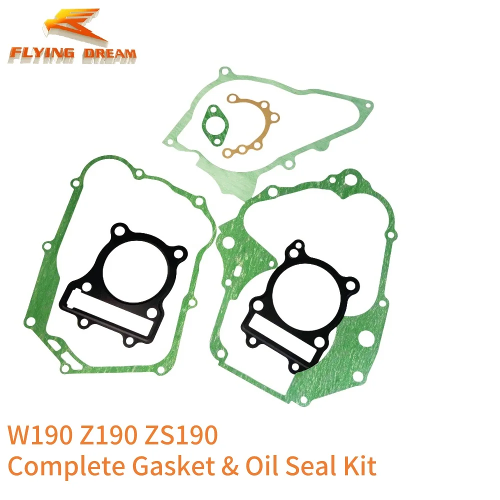W190 Z190 ZS190 Complete Gasket & Oil Seal Kit for ZONGSHEN ZS190CC ...