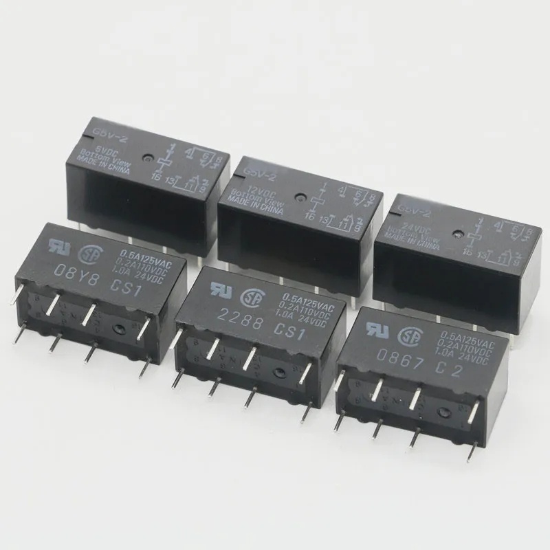 5PCS/Lot Relay G5V-2-5VDC G5V-2-12VDC G5V-2-24VDC 5V 12V 24V Brand New ...