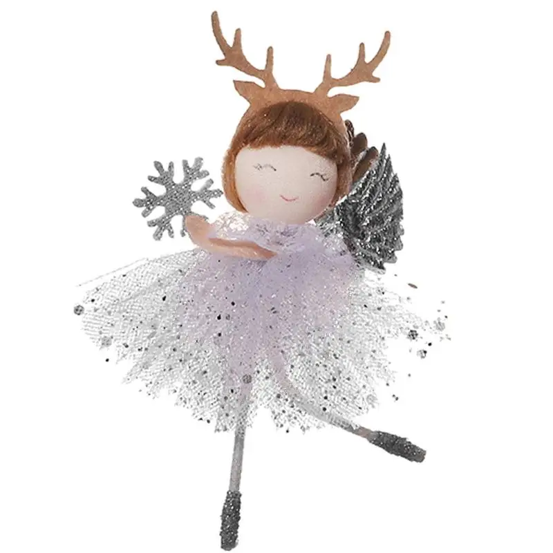 Christmas-Angel-Girl-Pendant-Antler-Styling-Little-Angel-With-Wings ...
