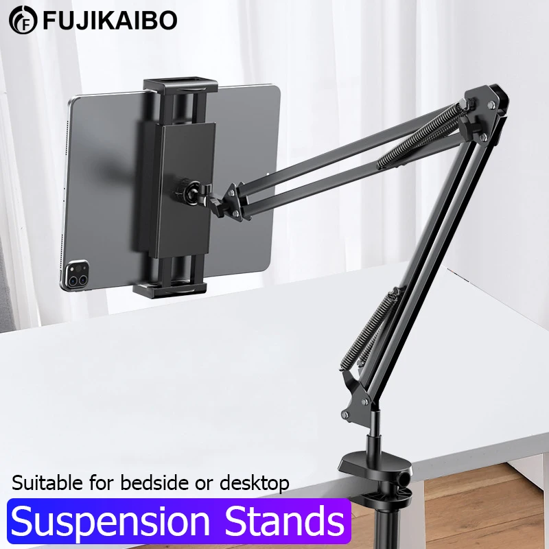 Metal-Desktop-Stand-Long-Arm-Tablet-Stand-Bed-Desktop-Lazy-Bracket ...