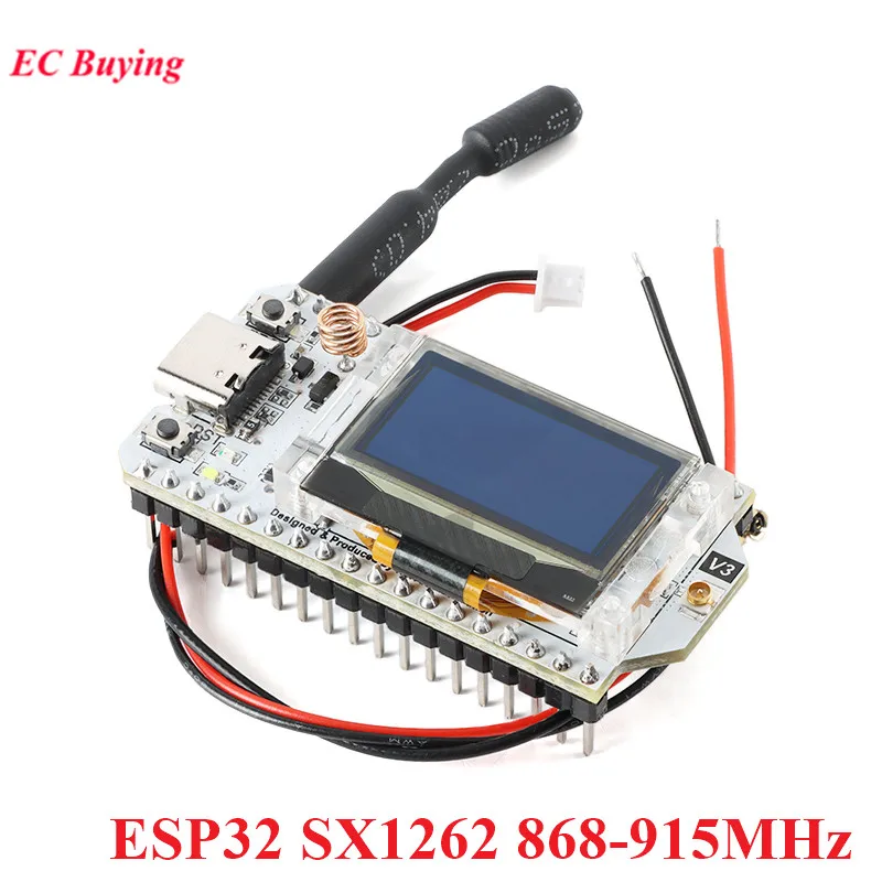ESP32 SX1262 LoRa 868MHz/915MHz 0.96 Inch OLED Display Wifi BLE ESP32-S3 Lora 32 IOT Development ...