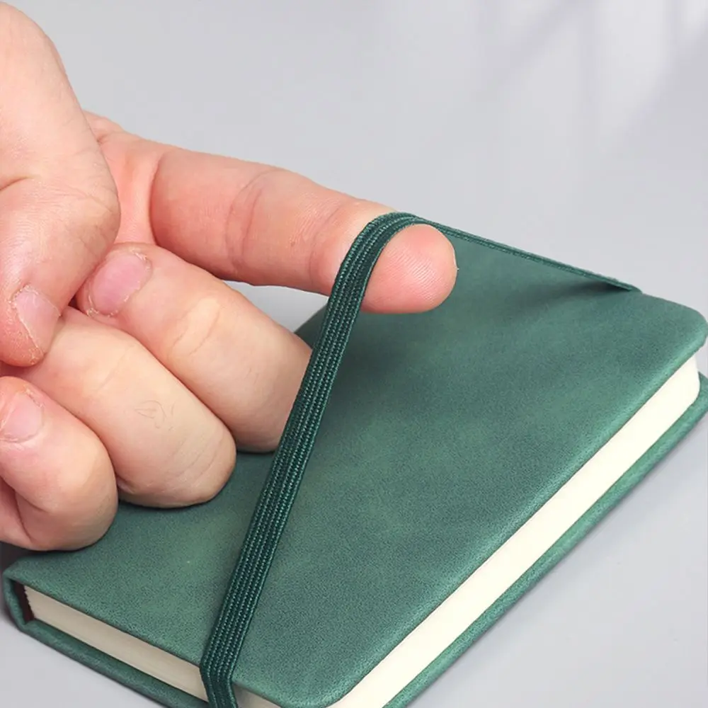 CAHIER,white--Mini carnet de notes A7 Portable en cuir épais, petit ...