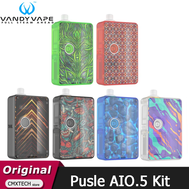 Original Vandy Vape Pulse Aio.5 Kit 80w Mod 5ml Pod Cartridge Support ...