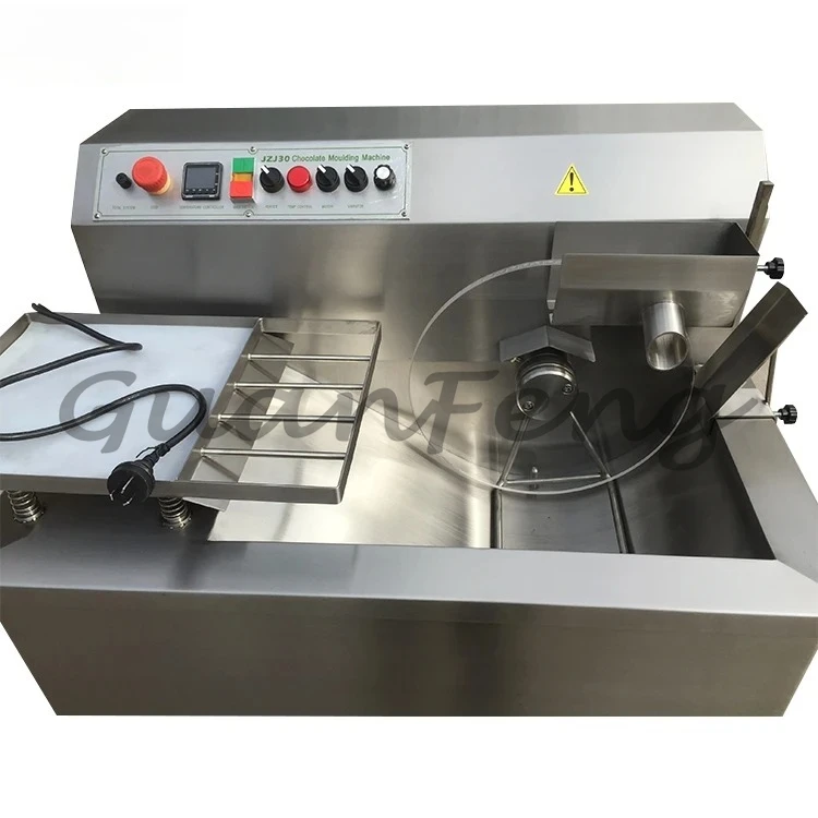 Mold Spread Chocolate Make Dipping Coating Enrobing Tempering Machine ...
