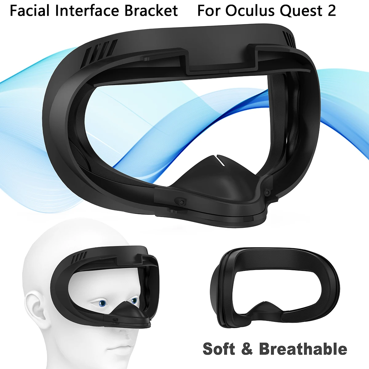 Facial-Interface-Face-Cover-Pad-for-Oculus-Quest-2-Sweat-Proof-PU-Foam ...