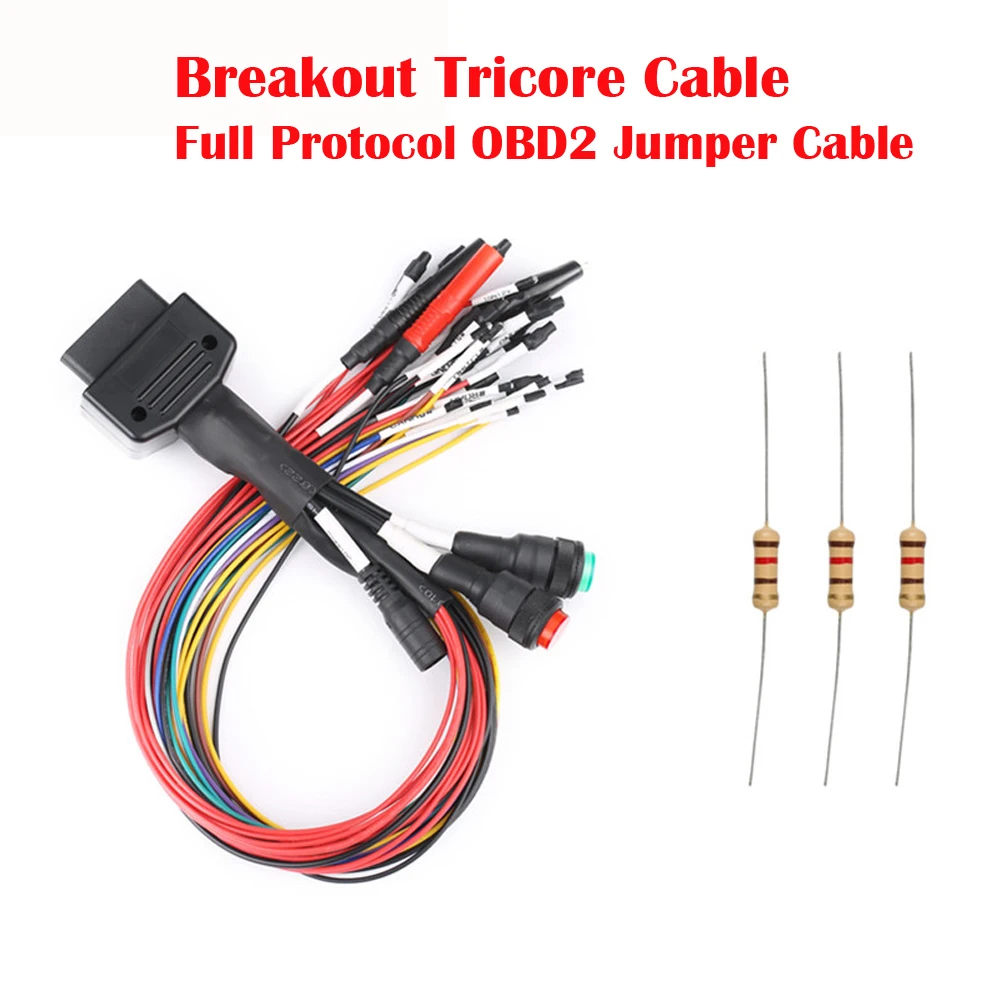 Breakout Tricore Cable Full Protocol OBD2 Jumper Cable para MPPS V2 ...