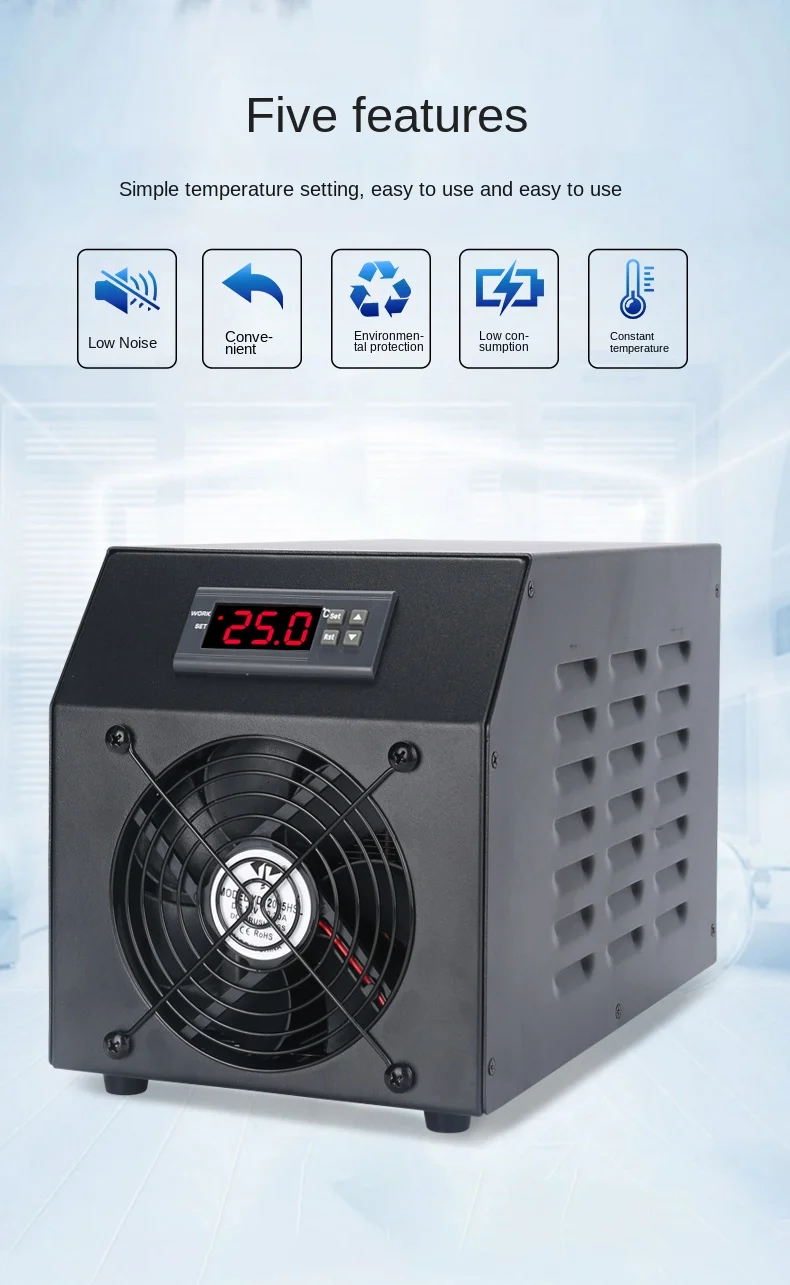 New 200w Aquarium Water Chiller 60l Fish Tank Cooler Heater System 10 ...