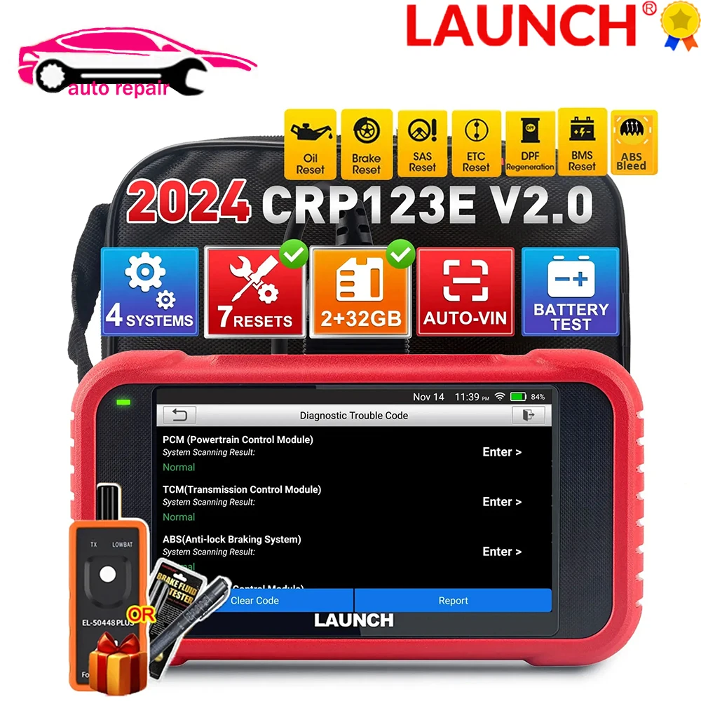 Launch-esc-ner-automotriz-CRP123E-V2-0-X431-CRP123E-OBD2-4-sistemas-de ...
