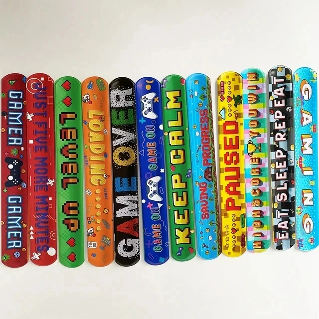 10 piezas de pulseras de bofetadas Lilo Stitch Mickey Mouse princesa ...