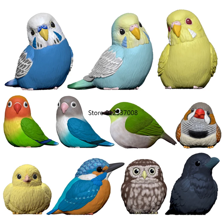 Bandai-Genuine-Gachapon-Capsule-Candy-Toy-Little-Birds-In-The-Palm ...