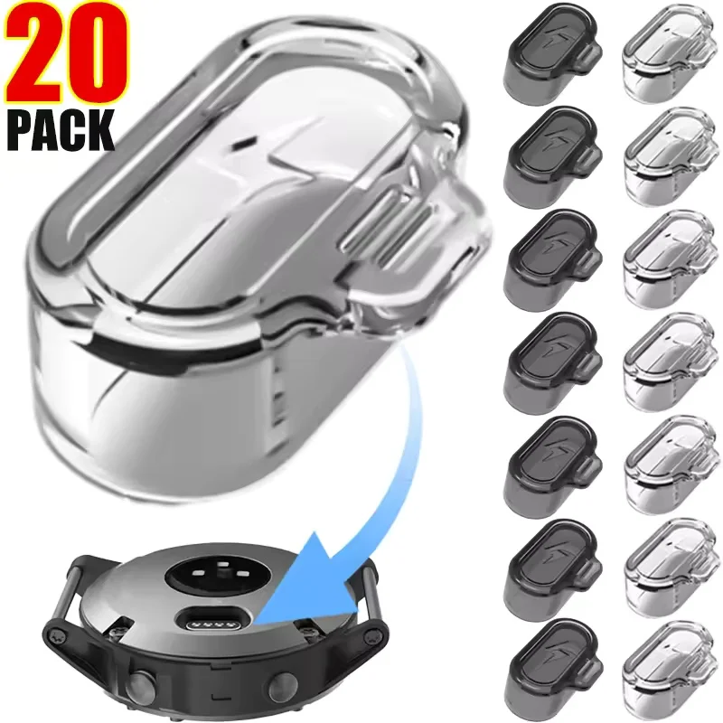 Transparent Charging Port Dust Cover for Garmin Forerunner 955 945 255 ...