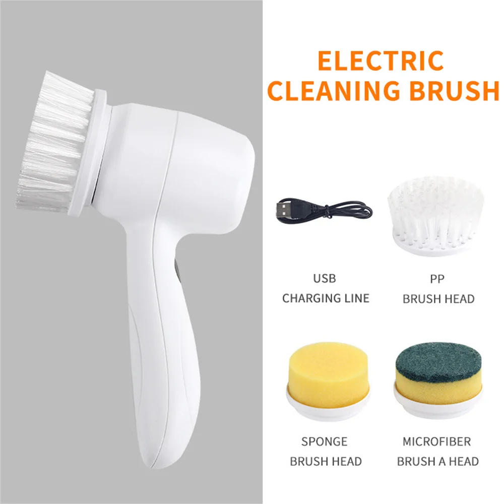 Electric-Spin-Scrubber-With-3-Replaceable-Brush-Head-USB-Chargeable ...