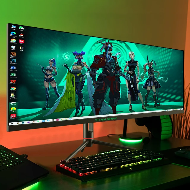 TITANARMY 30 inch 21:9 flat IPS screen 200Hz refresh rate built-in ...