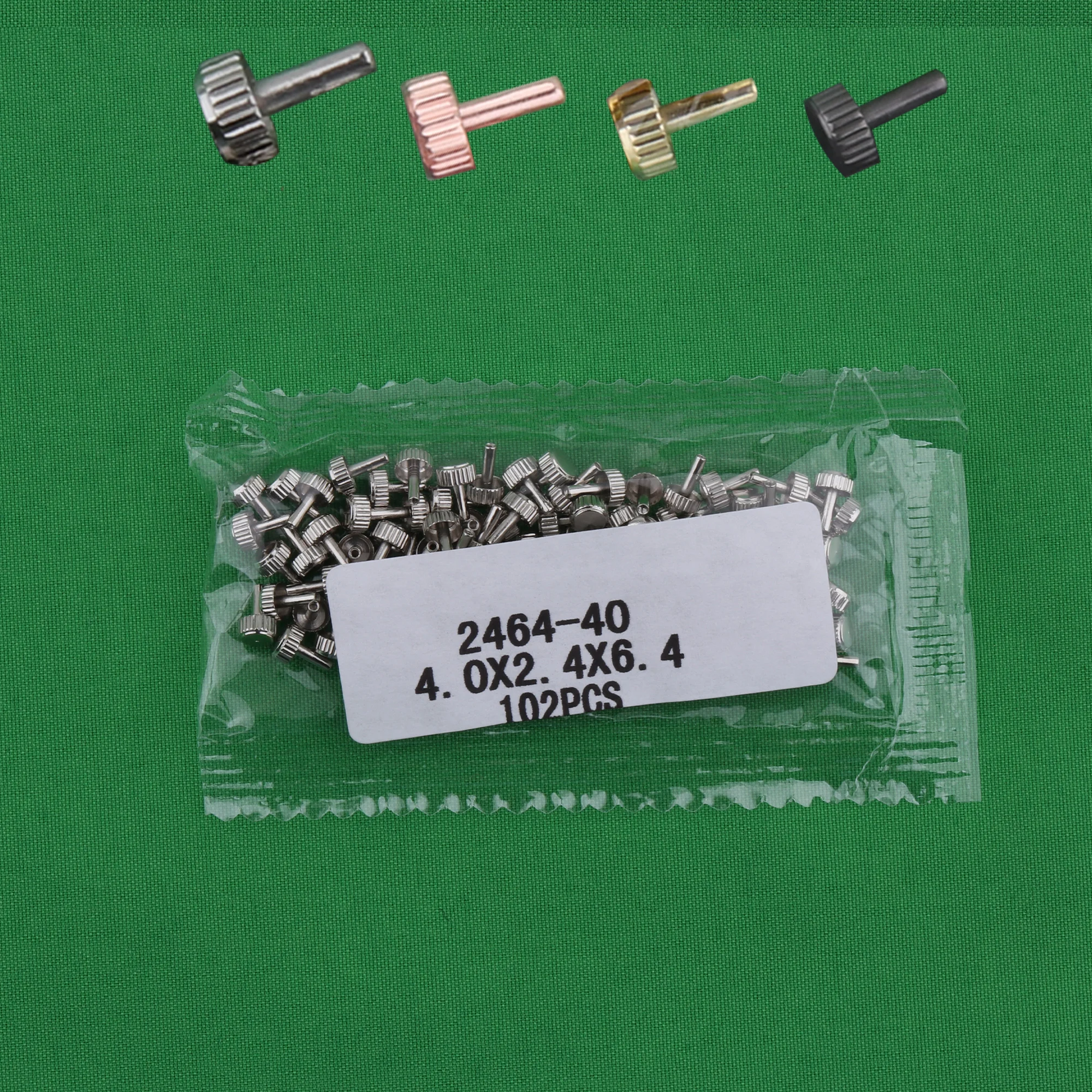 102PCS-Gold-watch-crown-silvery-watch-crown-4-2-4-6-4mm-Non-waterproof ...