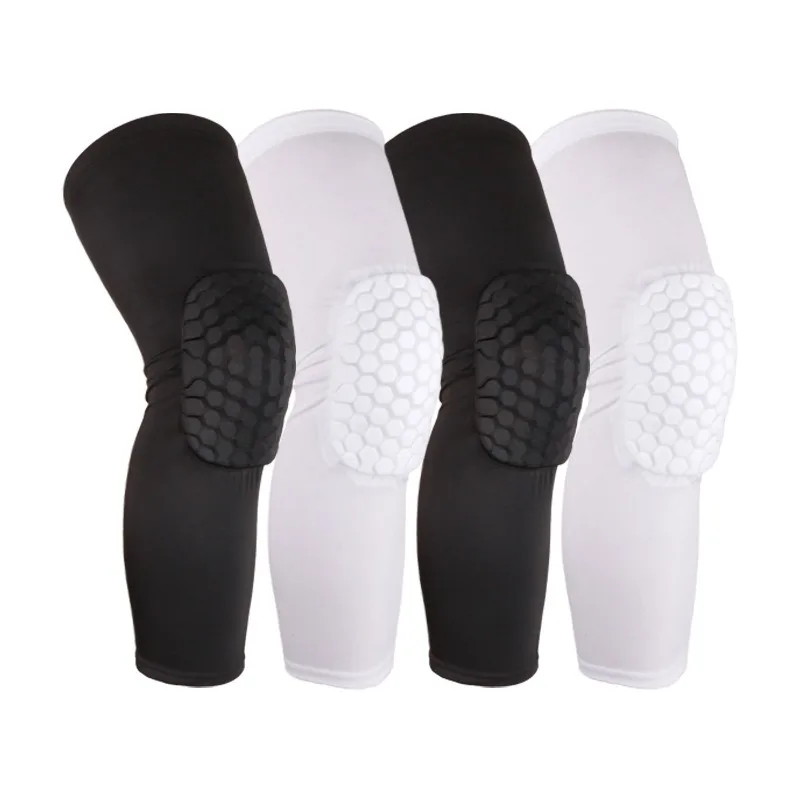 Basketball-Volleyball-Knee-Pads-Honeycomb-Foam-Support-Compression-Leg ...