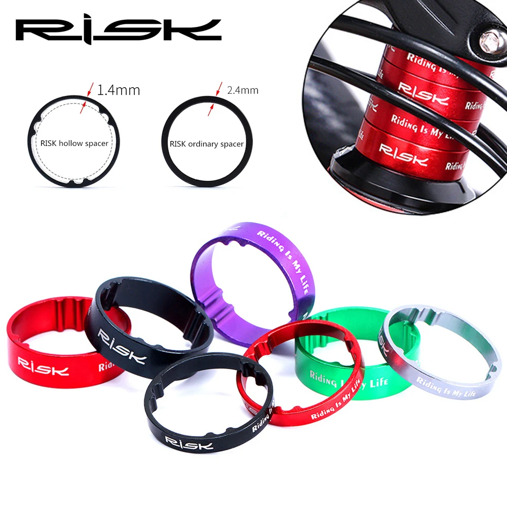 4PCS-5-10mm-Bicycle-Headset-Spacers-Aluminum-MTB-Road-Bike-Front-Fork ...