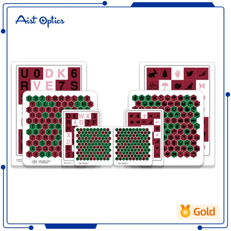 8Pcs Anti Suppression Letter VT Chart Trainer Vision Training Tools for ...