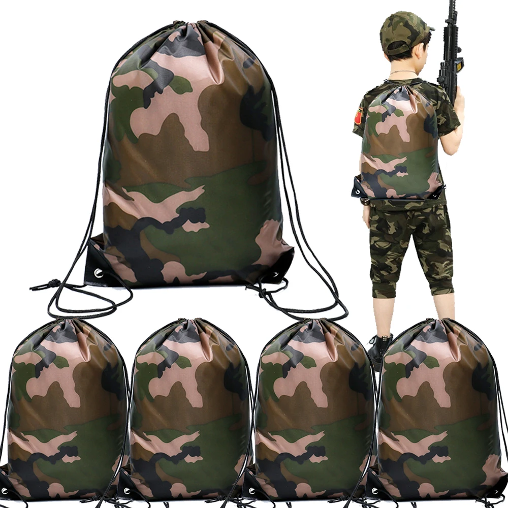 10-50pcs-Camouflage-Drawstring-Bag-Camo-Backpack-Bag-Army-Cinch-Bag ...