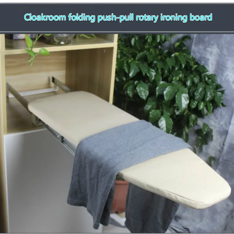 Cloakroom cabinet Slide Out Fold Down Rotatable ironing board hidden ...
