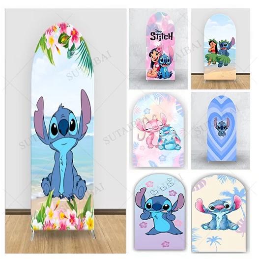Lilo & Stitch Arch Cover Backdrop Custom Theme Kids Birthday Party ...