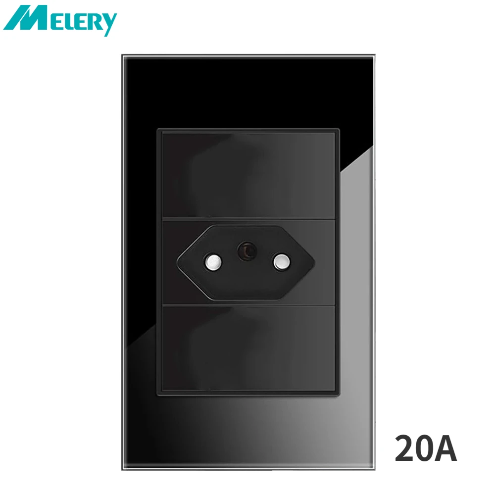 20A-Brazil-Wall-Socket-USB-Type-C-Power-Plug-Pressure-Switch-Tempered ...