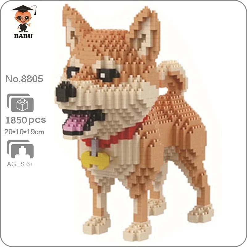 Babu-8805-Animal-World-Shiba-Inu-Dog-Puppy-Bone-Bell-Pet-Doll-Mini ...