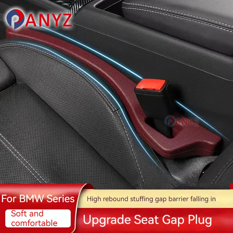 1 Pair Car Seat Gap Filler Side Seam Plug Strip For BMW X3 IX3 X2 X1 X3