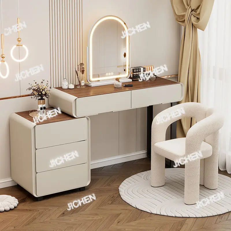 Cream wind rock slab solid wood dresser chest cabinet integrated with ...