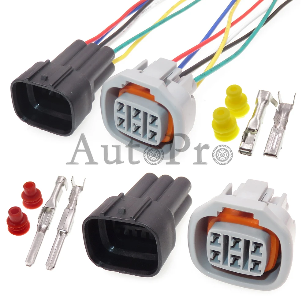 1 Set 6 Hole Car Male Female Plug Accelerator Throttle Pedal Socket AC ...