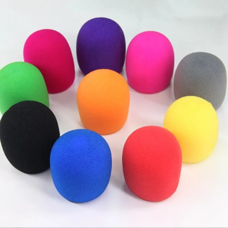 2-Pcs-Thickened-Foam-Microphone-Sleeve-Sponge-Covers-Reusable ...