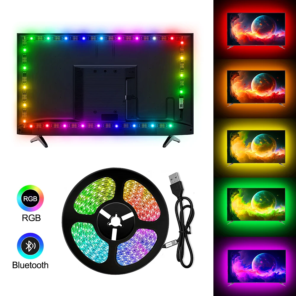 colorRGB, LED Strip Lights, for TV PC Laptop USB Power LED Strip light ...