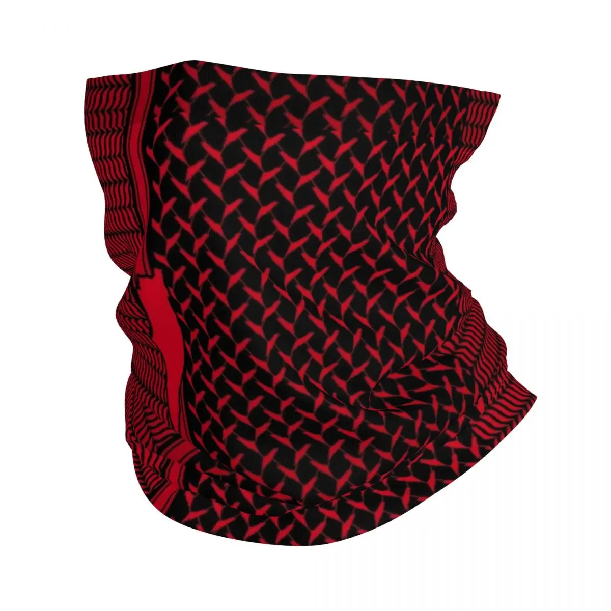 Kufiya-Keffiyeh-Bandana-Neck-Gaiter-Printed-red-black-Shemagh ...