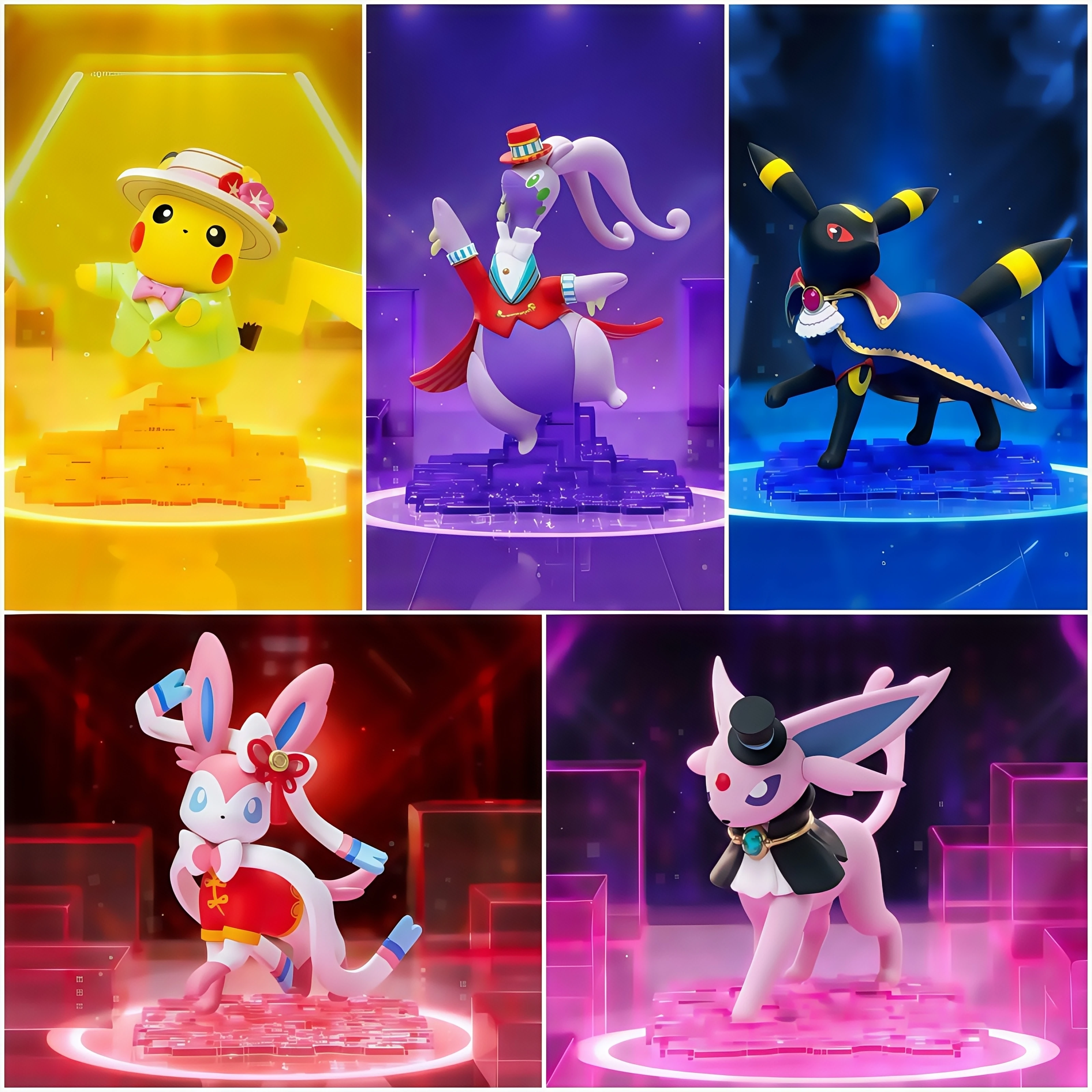 Nuevo estilo genuino Pokémon UNITE popularidad Pikachu Sylveon Espeon ...