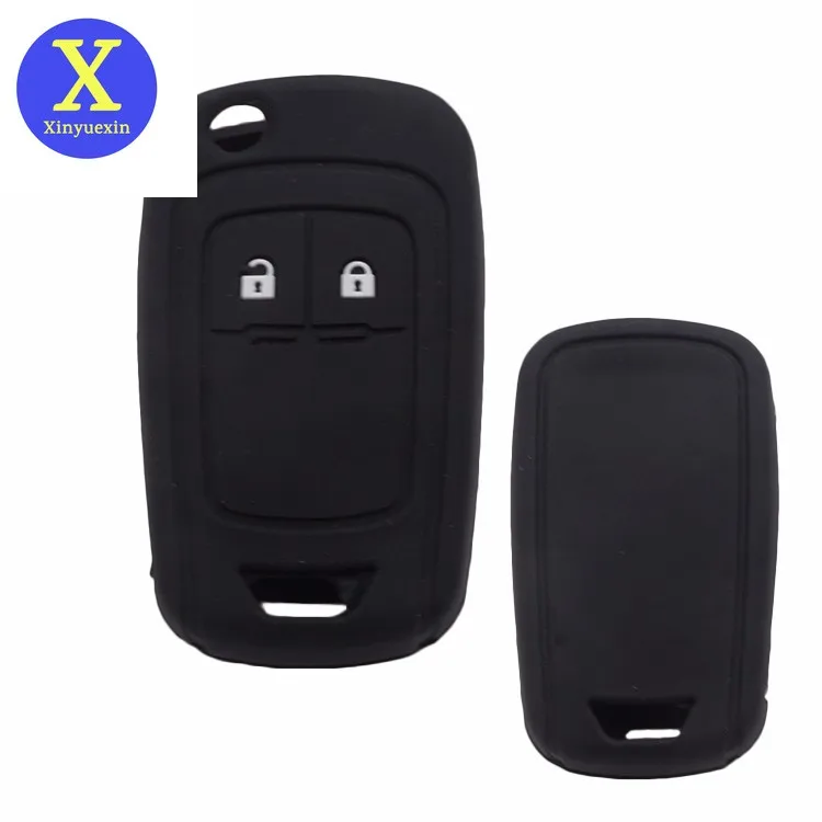 Xinyuexin Silicone Car Key Cover Fob Case For Chevrolet Cruze 2 Button ...