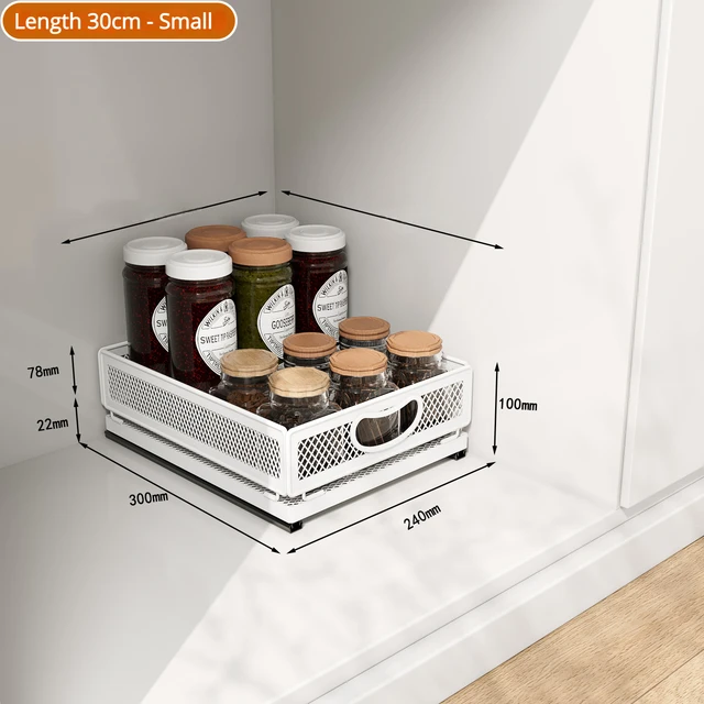 Kitchen Plate Storage Rack Kitchen Cabinet Built-in Pull-out Clatter ...