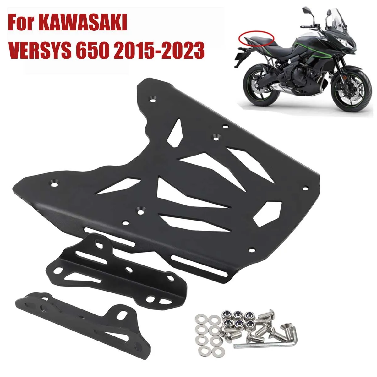 For-KAWASAKI-Versys-650-Versys650-2015-2023-Motorcycle-Rear-Storage-Box ...