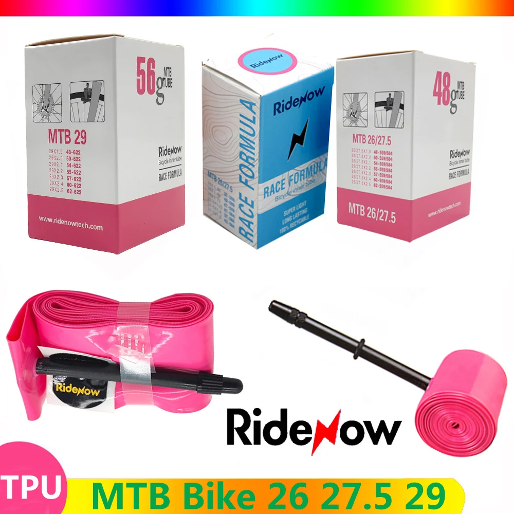 RideNow TPU Camera MTB Bike Inner Tube 26 27.5x1.5 1.75 1.9/ 29x2.1 2.2 ...