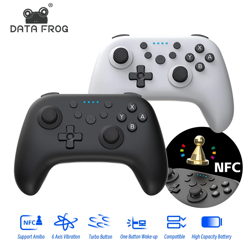 DATA FROG mando inalámbrico compatible con Bluetooth, Joystick para Switch Pro, Switch Lite ...