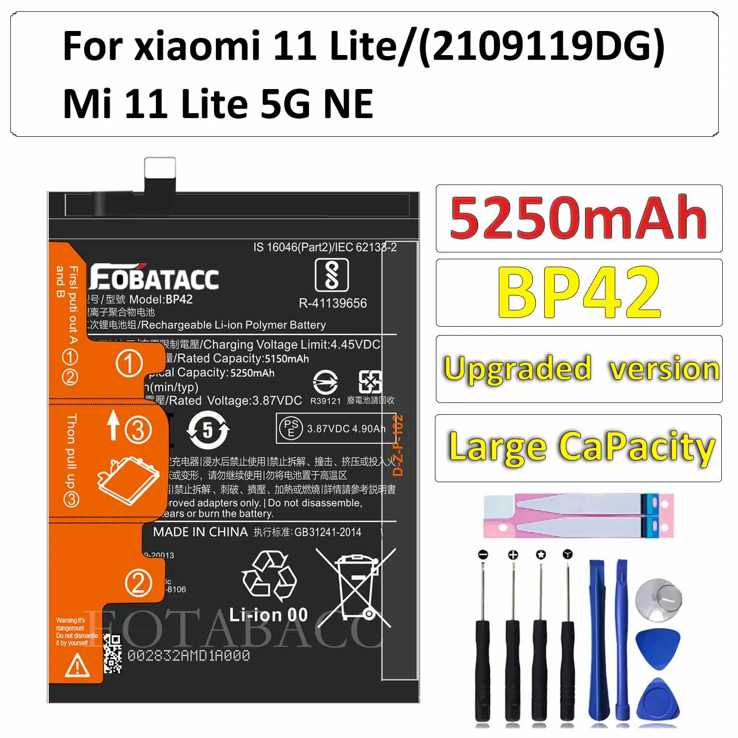 EOTABACC-100-nueva-bater-a-Original-BP42-5250mAh-para-XIAOMI-11-Lite-Mi ...