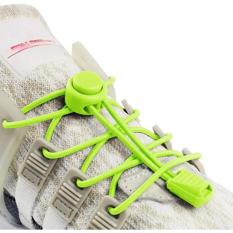 Quality-Lock-Shoe-Laces-Round-Tennis-Laces-Without-Ties-Adult-Kids ...