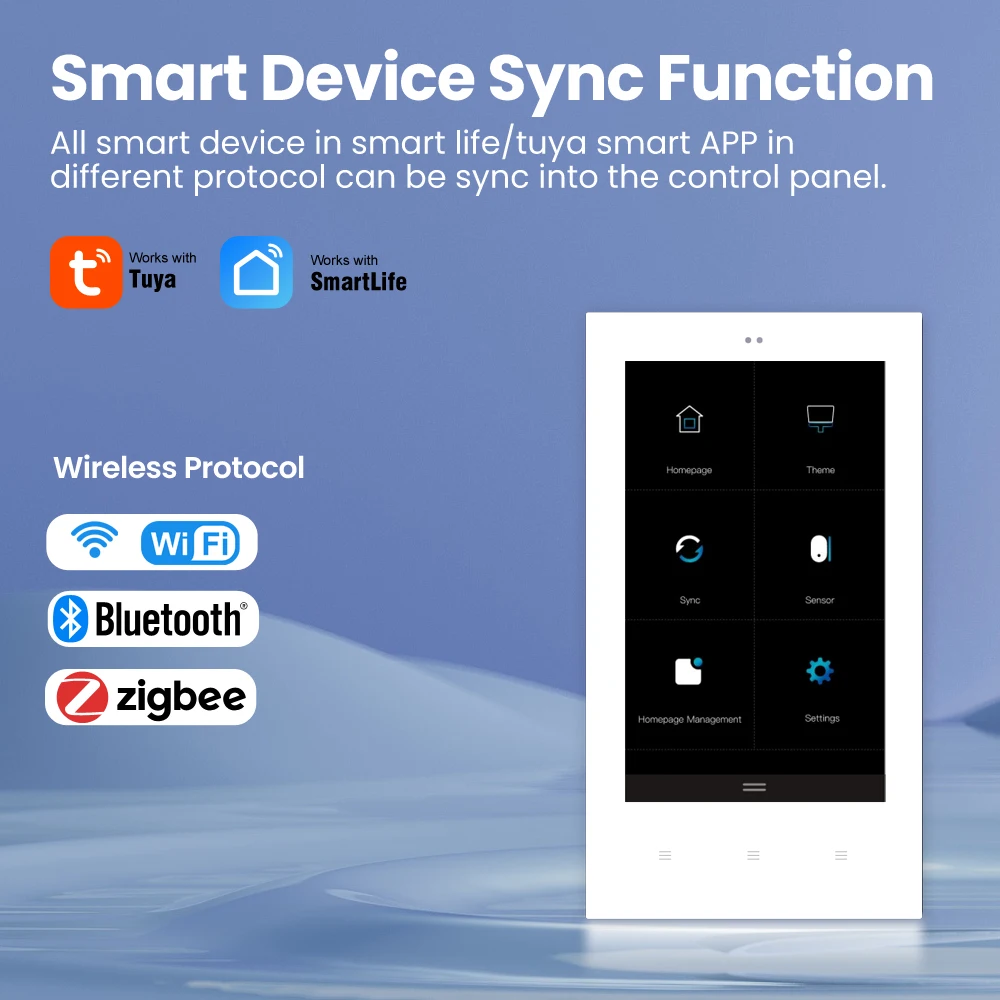 AVATTO Tuya US ZigBee 3.0 Scene Switch Smart Central Control,Touch Screen Build In Wireless ...