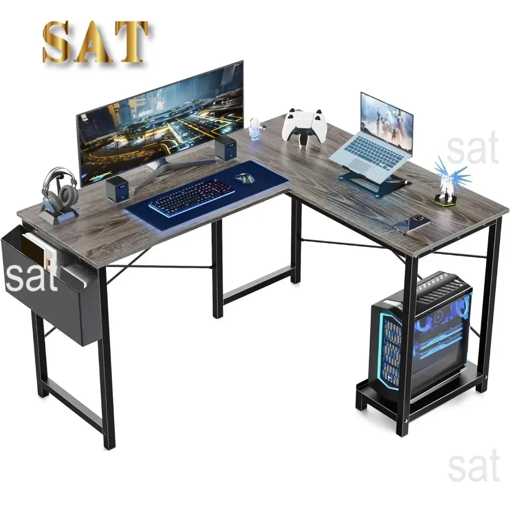 # Фигурный компьютерный стол, деревянный угловой игровой стол для ПК с ...