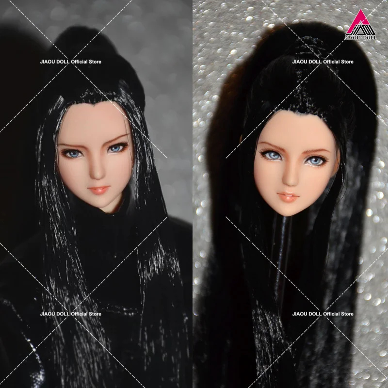 Beauty-Girl-Obitsu-Head-Sculpt-Cabelo-Longo-Preto-12-Soldado-Feminino ...
