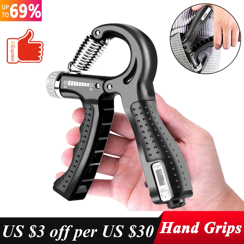 10-60Kg-Wrist-Grip-Heavy-Gripper-Fitness-Exerciser-Hand-Grips-Wrist ...
