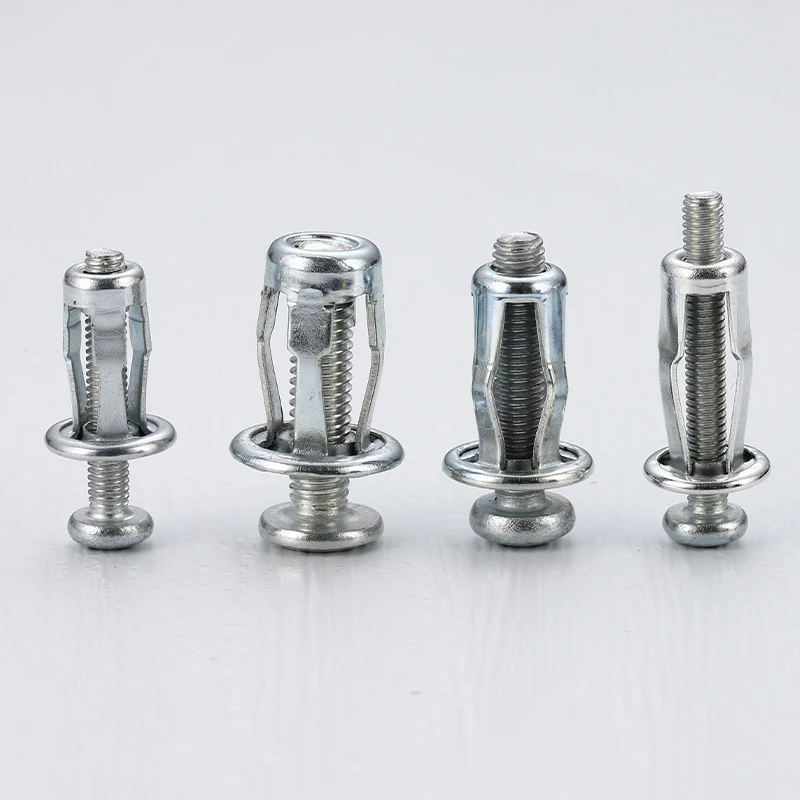 15pcs-M4-M5-M6-M8-Petal-Rivets-Lock-Screw-Nut-Kit-Set-Steel-Hollow-Iron ...