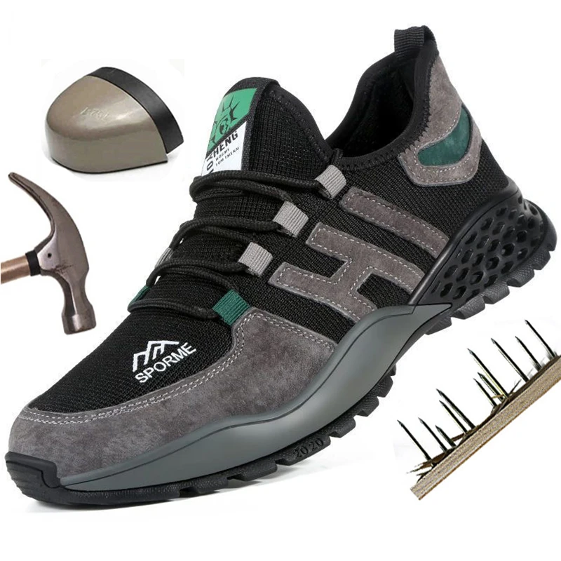 Work Safety Shoes Men Boots Women Steel Toe Cap Sport Snekers Puncture ...