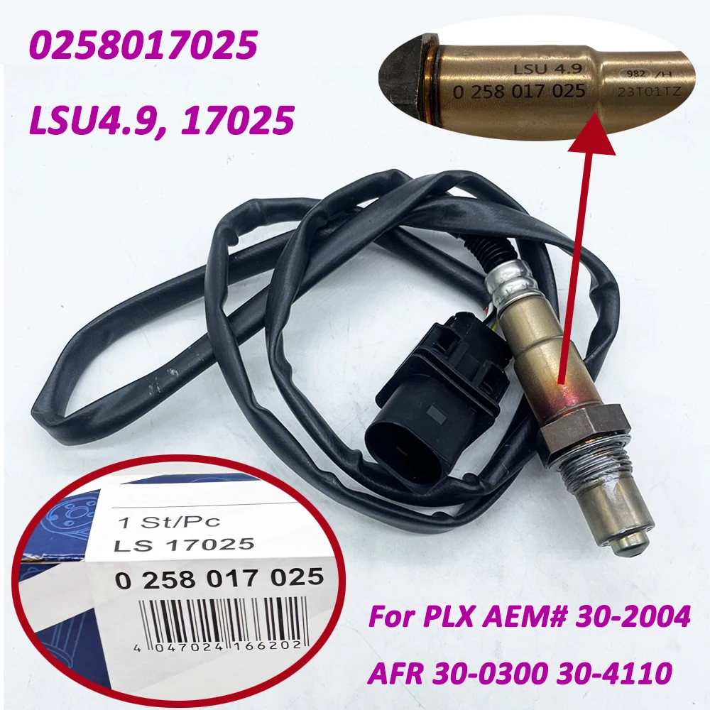 5-Wire-0258017025-17025-WideBand-Air-Fuel-Ratio-Oxygen-Lambda-Sensor ...