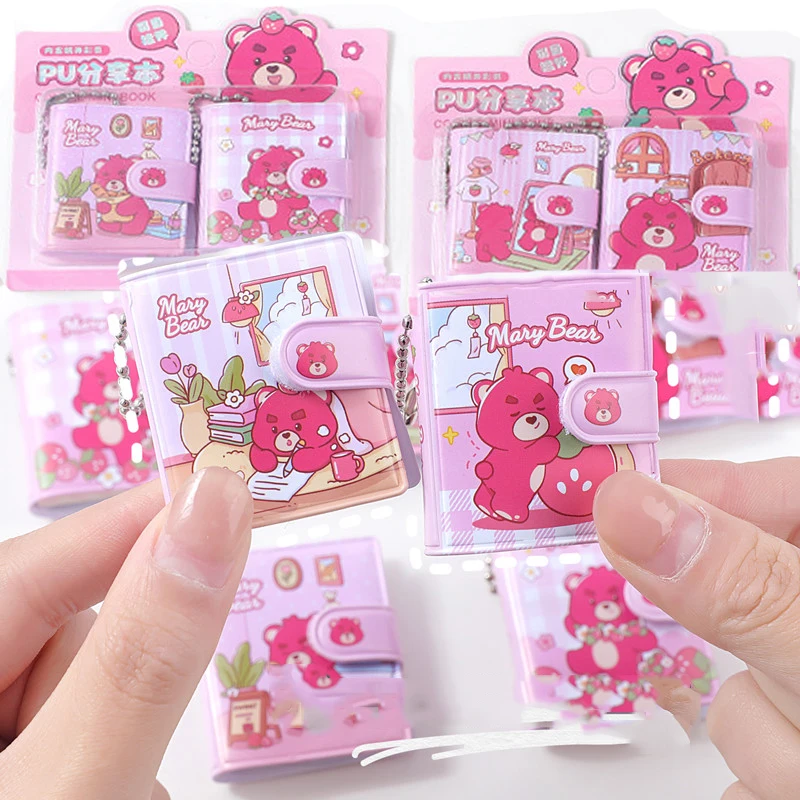 2-Books-set-48-Pages-Cute-Mini-Portable-PU-Sharing-Book-Creative-DIY ...